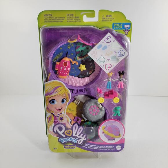 Mattel | Toys | New Polly Pocket Micro Saturn Space Explorer Toy Set ...